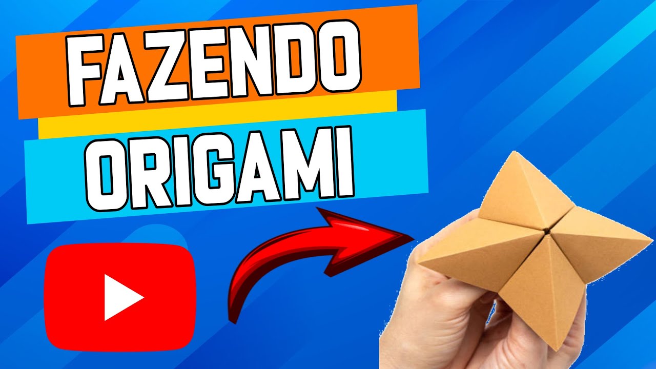 Fazendo um origami da sorte de papel. Assista até o final para ver a ...