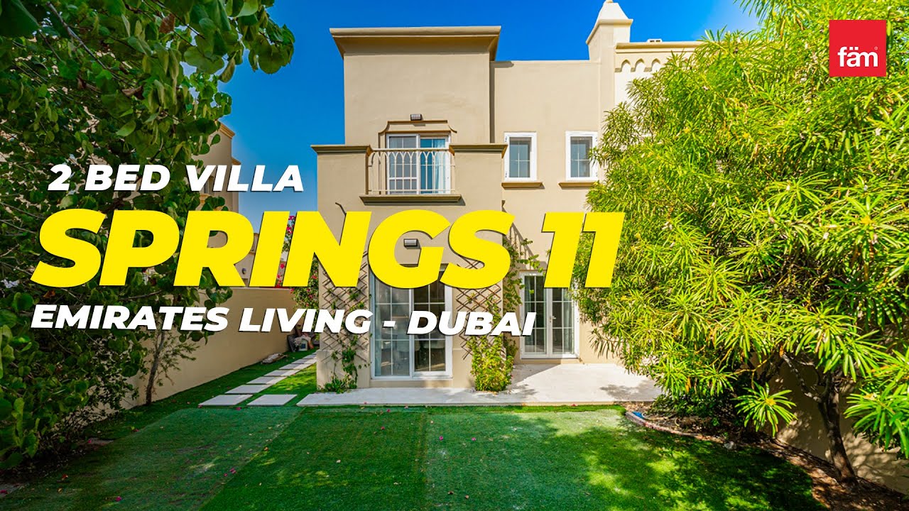 Stunning 2 Bed Villa in Springs 11, Emirates Living - Dubai - YouTube