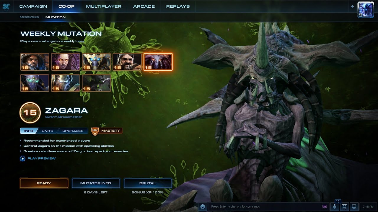 StarCraft 2 Co-Op Mutation Brutal Zagara Week 14 Dark Ritual Temple of ...