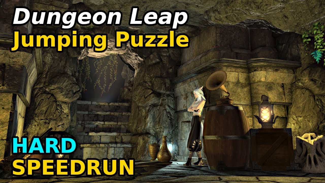 FFXIV - "Dungeon Leap" Jumping Puzzle Speedrun - YouTube
