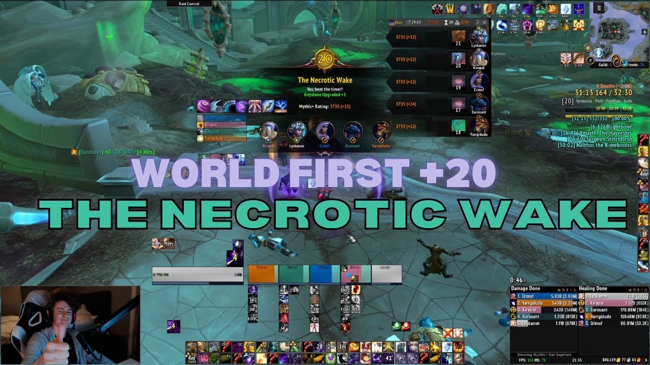 +20 The Necrotic Wake || WORLD FIRST +20 KEY || Zaelia Disc Priest POV ...