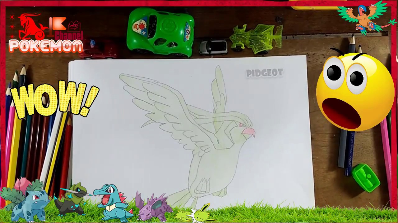 Step by Step Drawing tutorial on How to Draw Pidgeot from Pokemon - YouTube