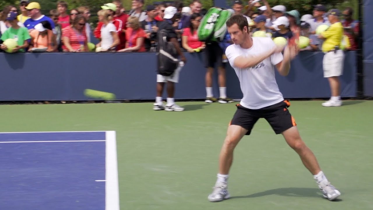 Andy Murray Forehand and Backhand 2 - 2013 Cincinnati Open - YouTube