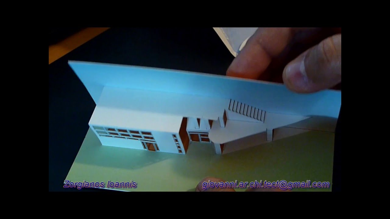 Le Corbusier. Maison Ternisien. Boulogne - sur - Seine. France. Origamic Architecture - YouTube