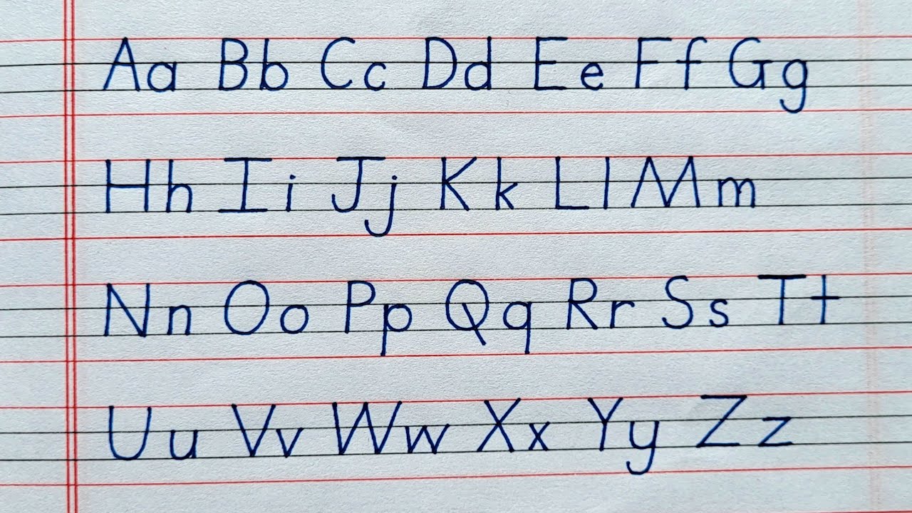 How to Write Capital and Small Letters in Print Handwriting Style ...