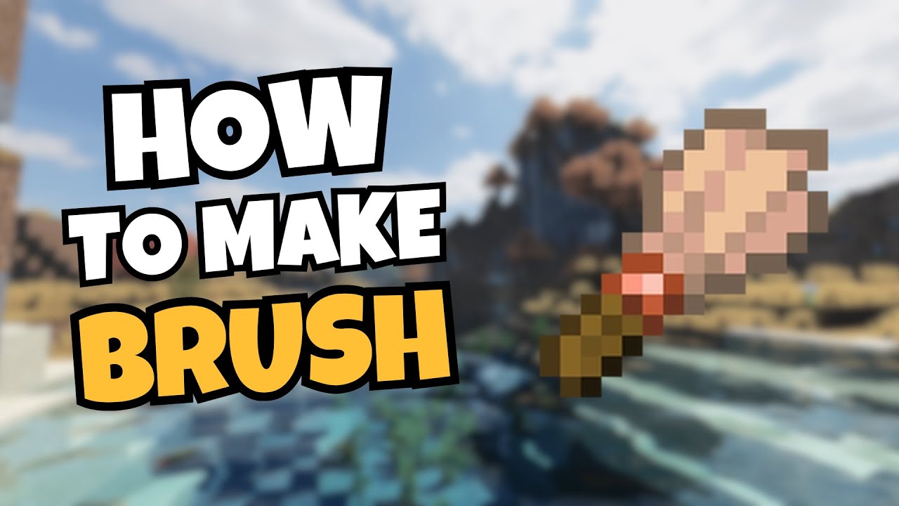 How to Make Brush in Minecraft (Crafting Guide) - YouTube