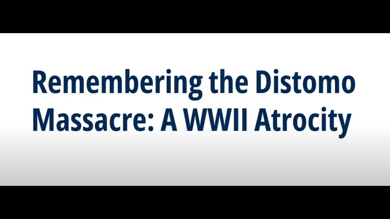 Remembering the Distomo Massacre: A World War II Atrocity - YouTube