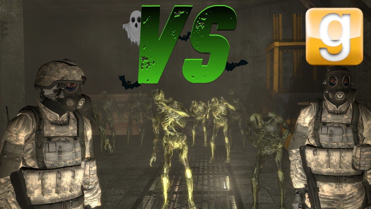 Underground Zombie Survival with Military snpc's VS Zombies gmod - YouTube