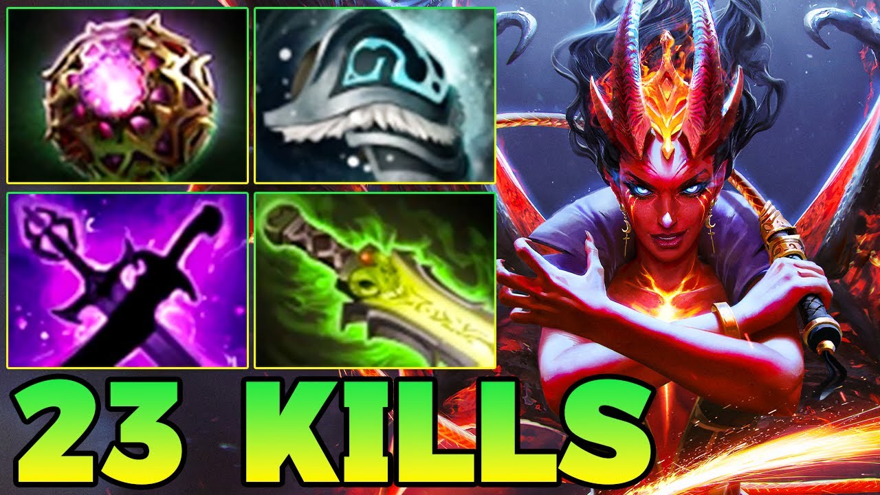 23 Kills QOP Dota 2 Mid Lane Beast Best Queen Of Pain Dota 2 Gameplay ...