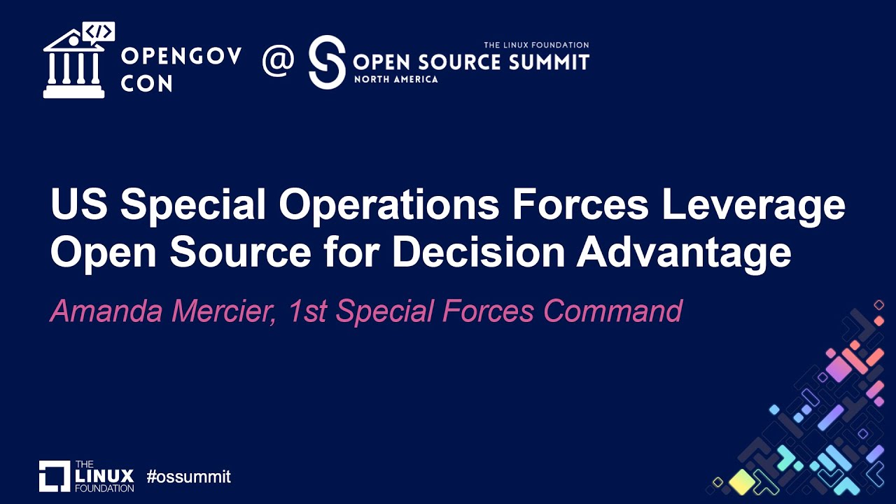 US Special Operations Forces Leverage Open Source for Decision ...
