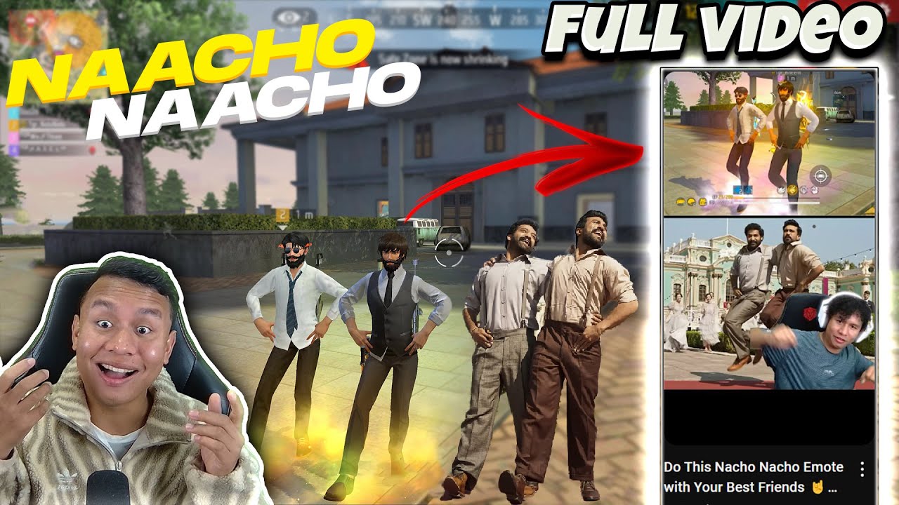 (RRR) Naacho Naacho Music Collab With😱Free Fire With @TondeGamer Full ...