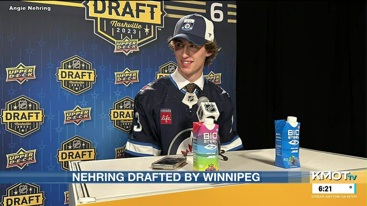 Minot-born Zach Nehring drafted by Winnipeg Jets in third round of 2023 ...