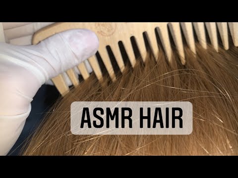 ASMR Hair Combing, Scalp Massage, Tips for Healthy Hair, Whisper
