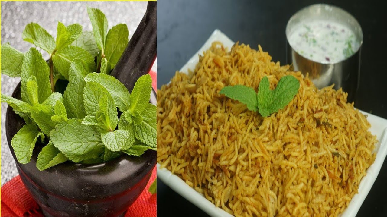 Pudina Biryani Recipe / Sada Tarkay Wala chawal by cooking with Naeem ...