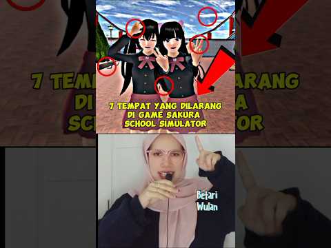 7 TEMPAT PALING BERBAHAYA DI SAKURA SCHOOL SIMULATOR #shorts #viralshorts