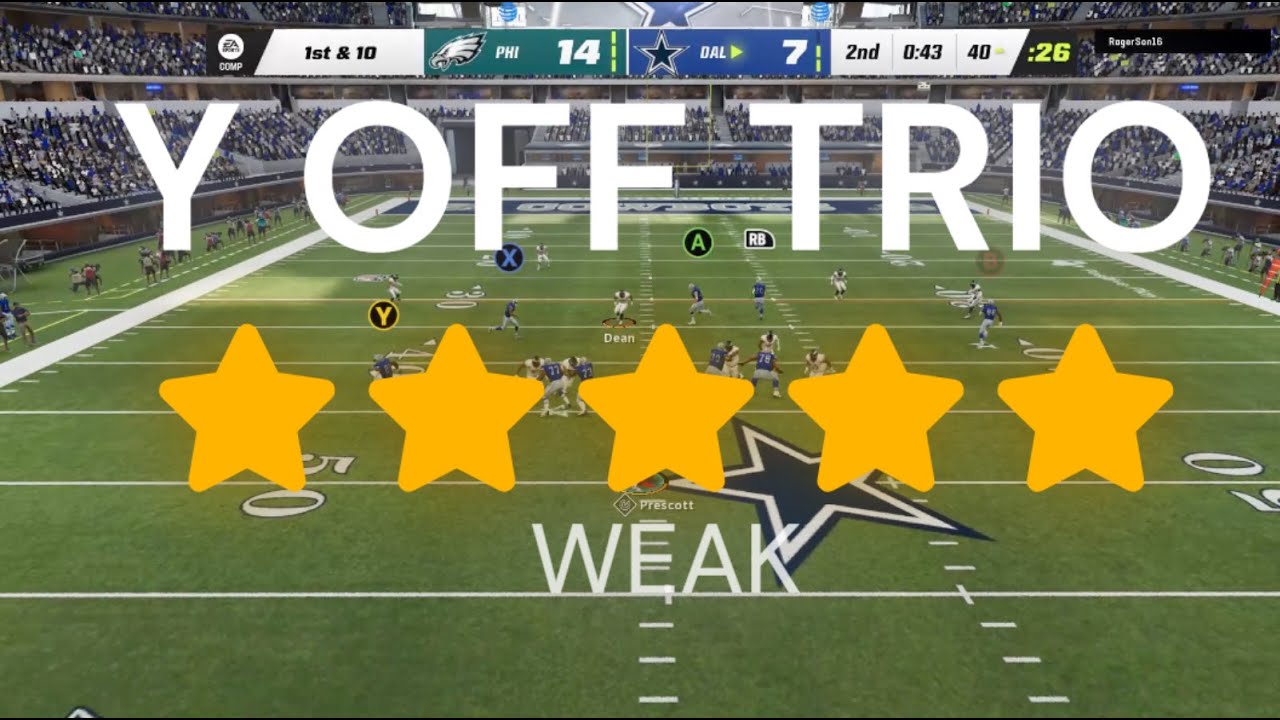 Madden 23 - Run Heavy PB - Gun Y Off Trio Wk - Bonus Peak at Nickle ...