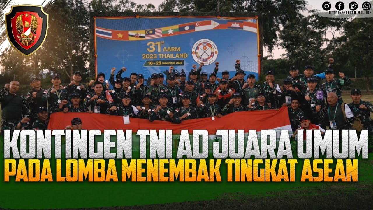 Kontingen TNI AD Juara Umum Pada Lomba Menembak Tingkat ASEAN | Kartika ...