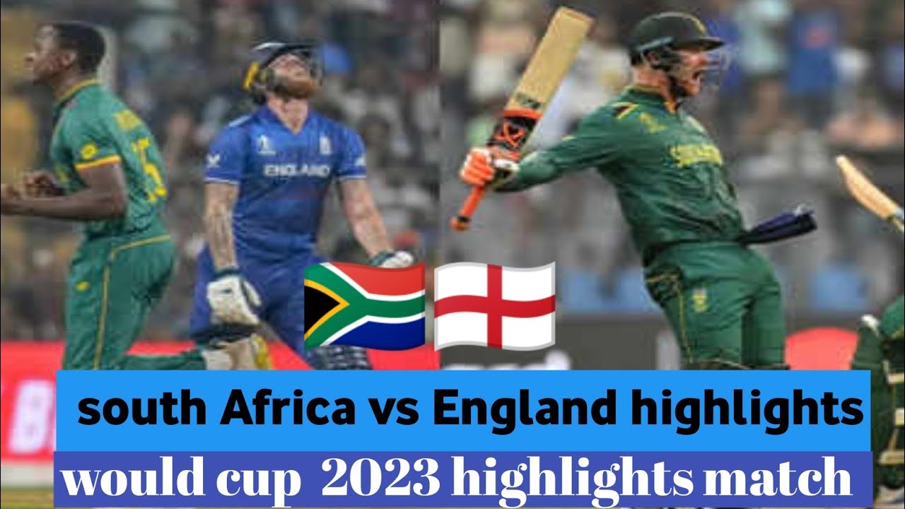 ICC World Cup 2023 | South Africa vs England Full Highlights 2023 :SA ...