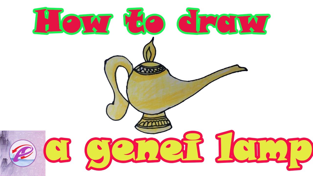How to draw a genie lamp step by step. - YouTube