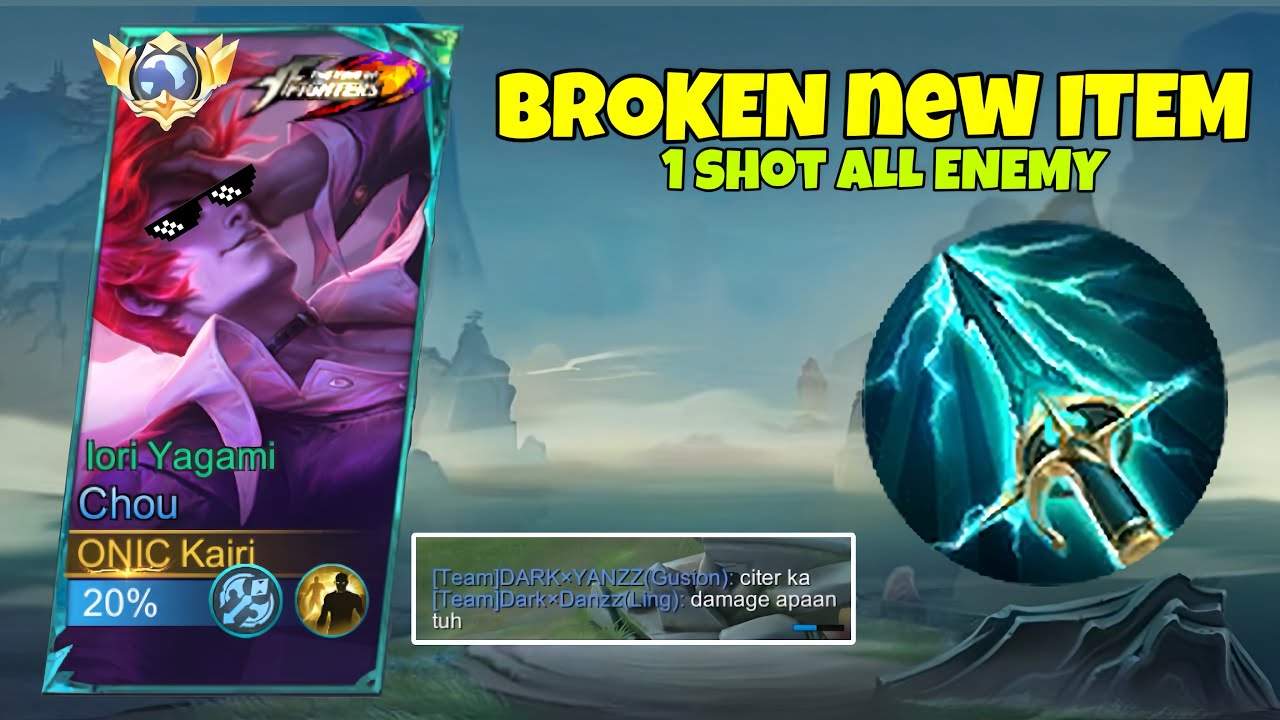 CHOU NEW 1 HIT ITEM 100% BROKEN!!🥶💀(must watch) - CHOU NEW BUILD ONE ...