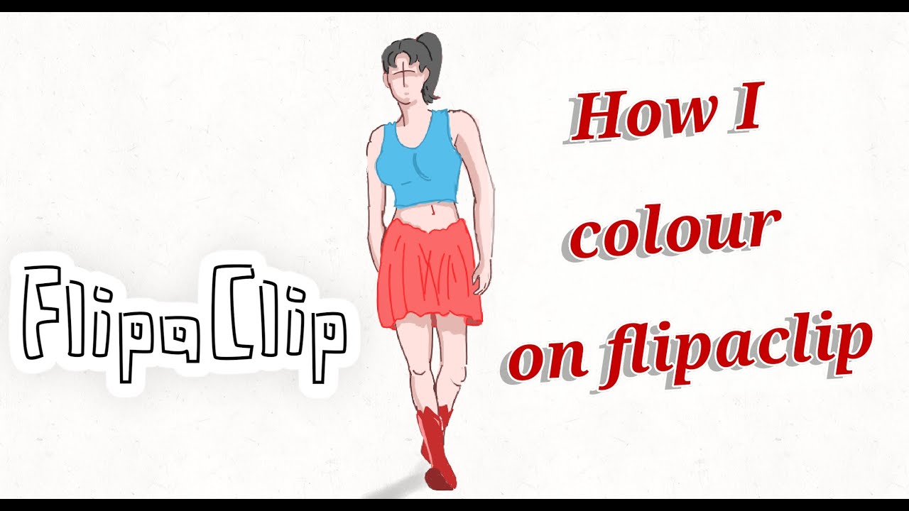 Flipaclip tutorial: how i colour #beginneranimator2355 - YouTube