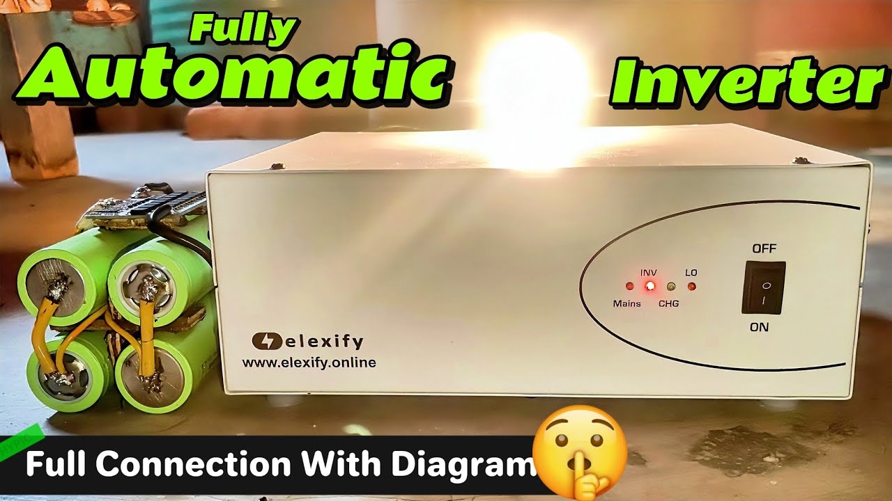 DIY 200VA Inverter Making | Computer Test, Auto Switching & Wiring ...