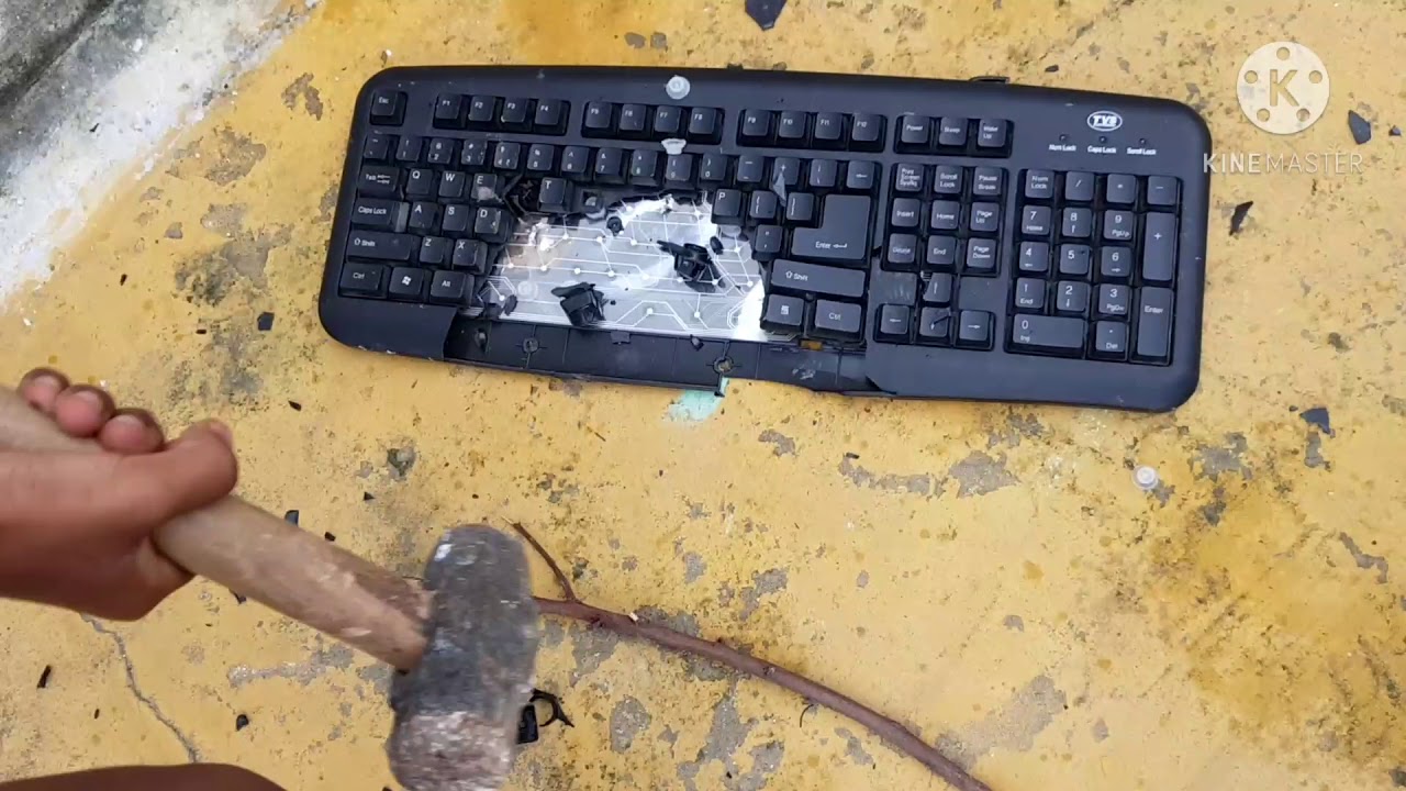 DESTROY THE KEYBOARD - YouTube
