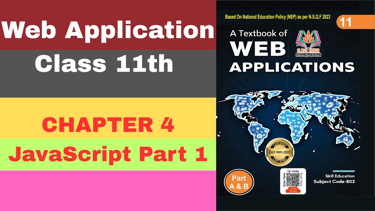 Web Application Class 11th MCQ CHAPTER 4 JavaScript Part 1 - YouTube