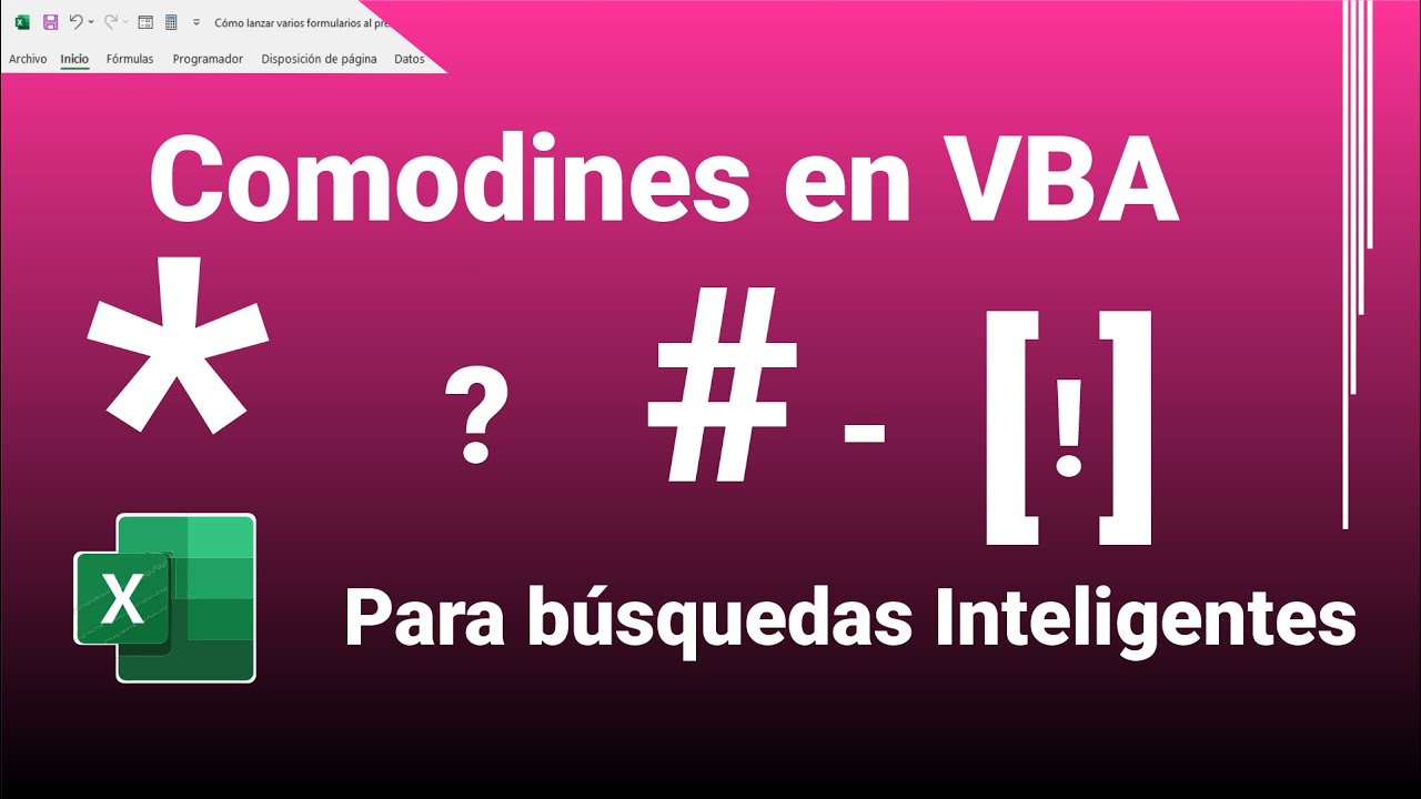 Cómo usar caracteres comodín en VBA - YouTube