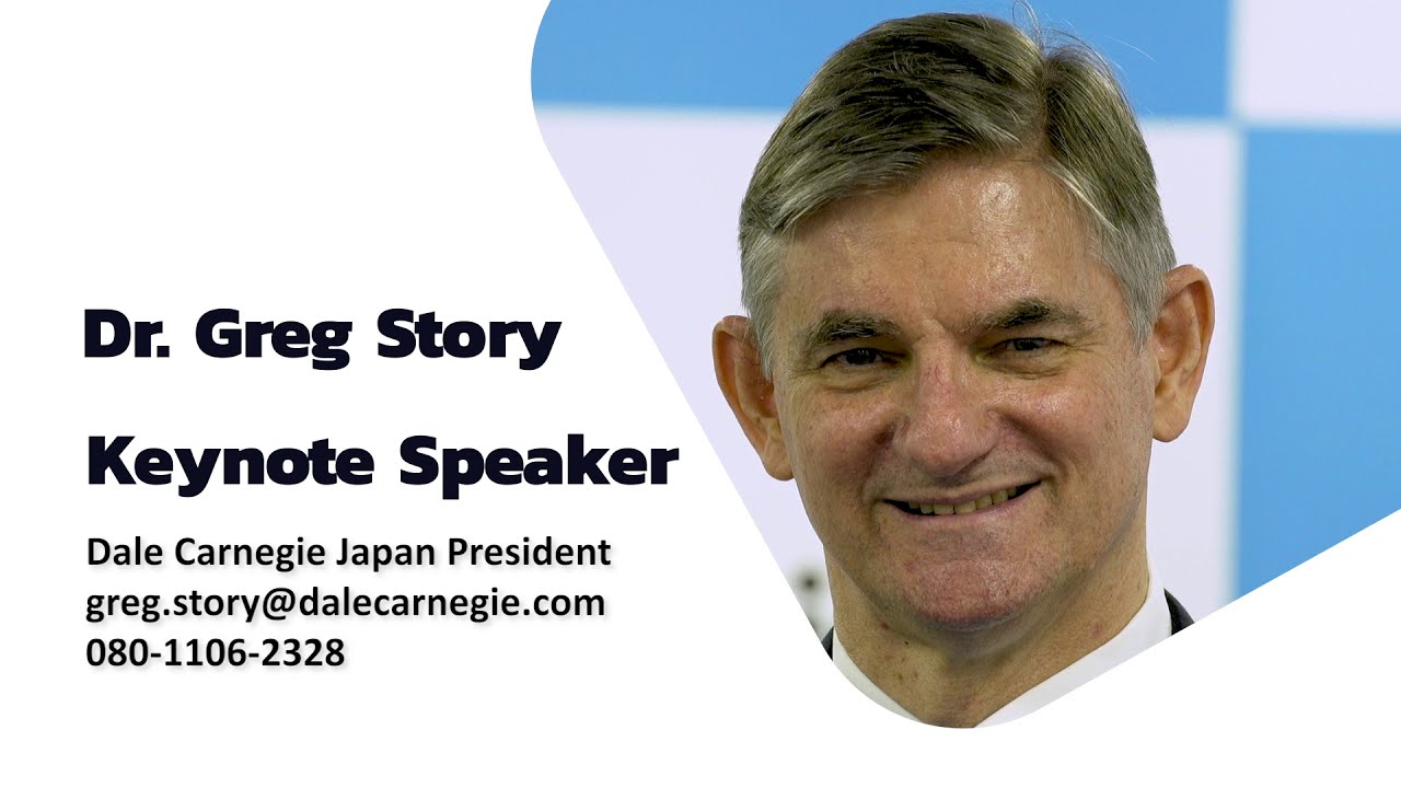 Dr Greg Story Keynote Speaker 4m version - YouTube