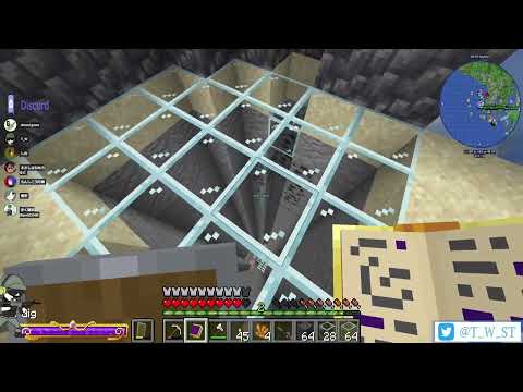 [minecraft] 感染modサーバーpart12 地下から天井ぶち抜き2回目とエレベーター製作 [T_W] - YouTube