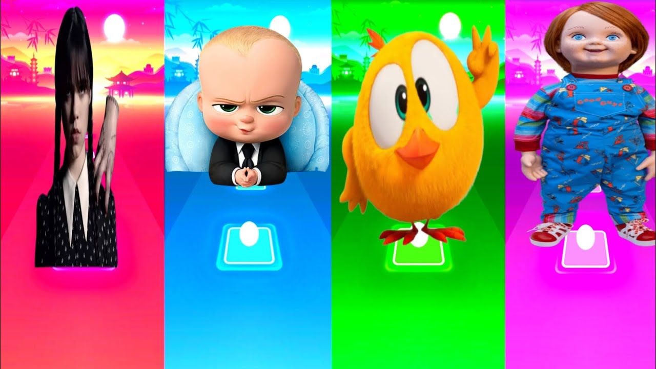 Wednesday_Addams_🆚Baby boss🆚where Chiku 🆚Chucky Astronomia💗Who is best ...