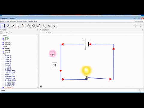circuit électrique simple (geogebra) - YouTube