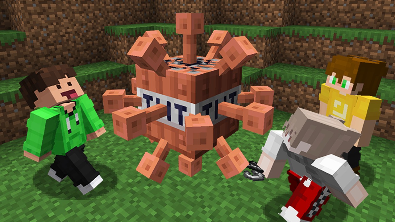 Testar OP TNT-block i Minecraft - YouTube