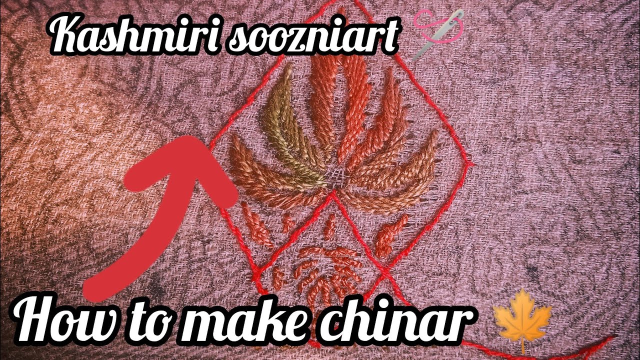 chinar🍁 design bananay ka aasan tarika || how to make chinar 🍁 for ...