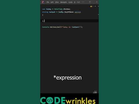 Using Modern SWITCH Syntax in C# - YouTube