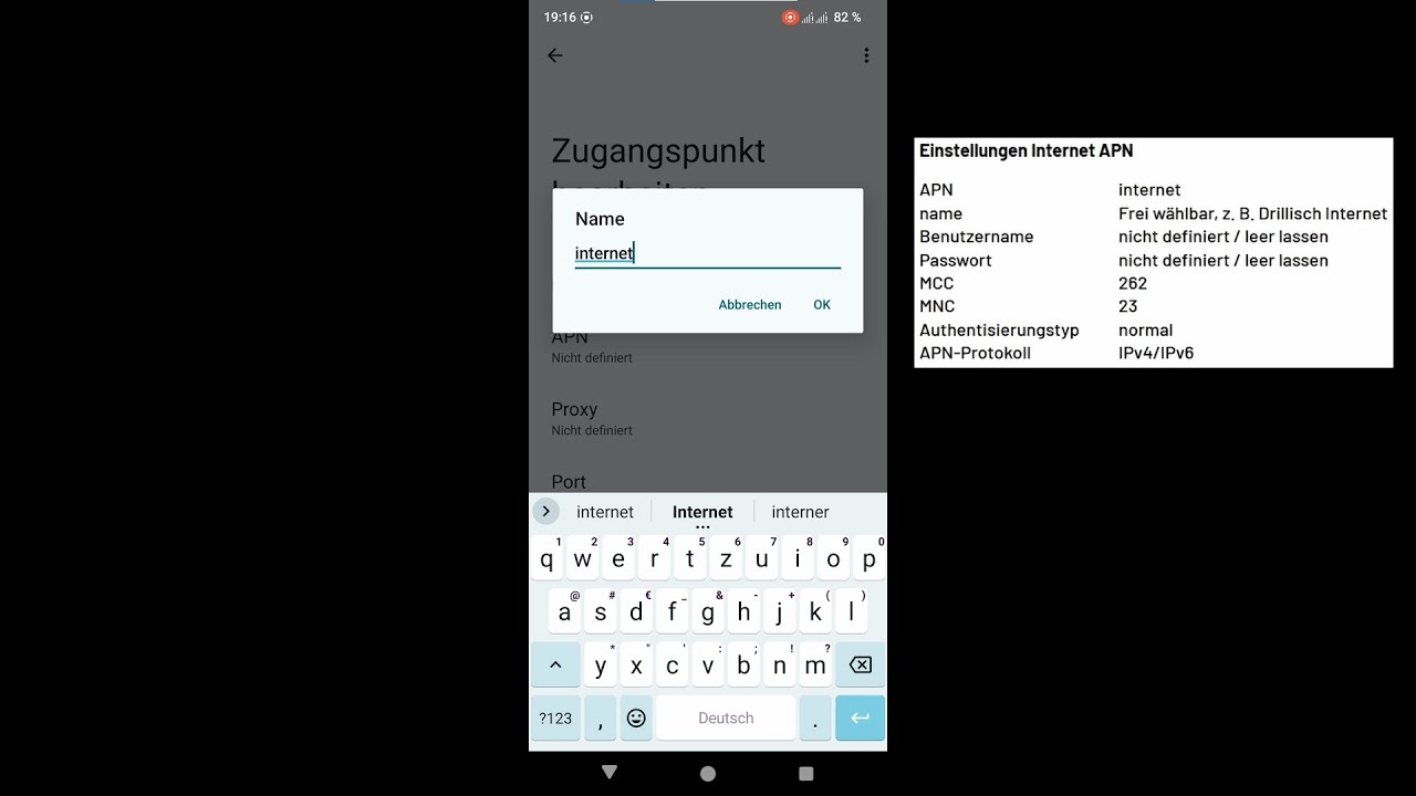 Drillisch Sim-Karte richtig einrichten (MMS, SMS & Mobile Daten) unter ...