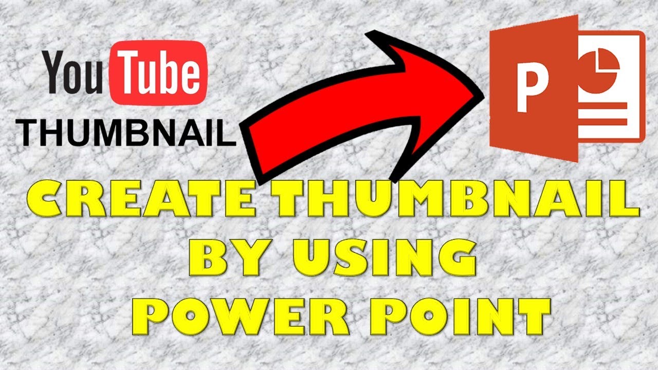 How To Make YOUTUBE Thumbnail in PowerPoint || Quick Tutorial 2021 ...