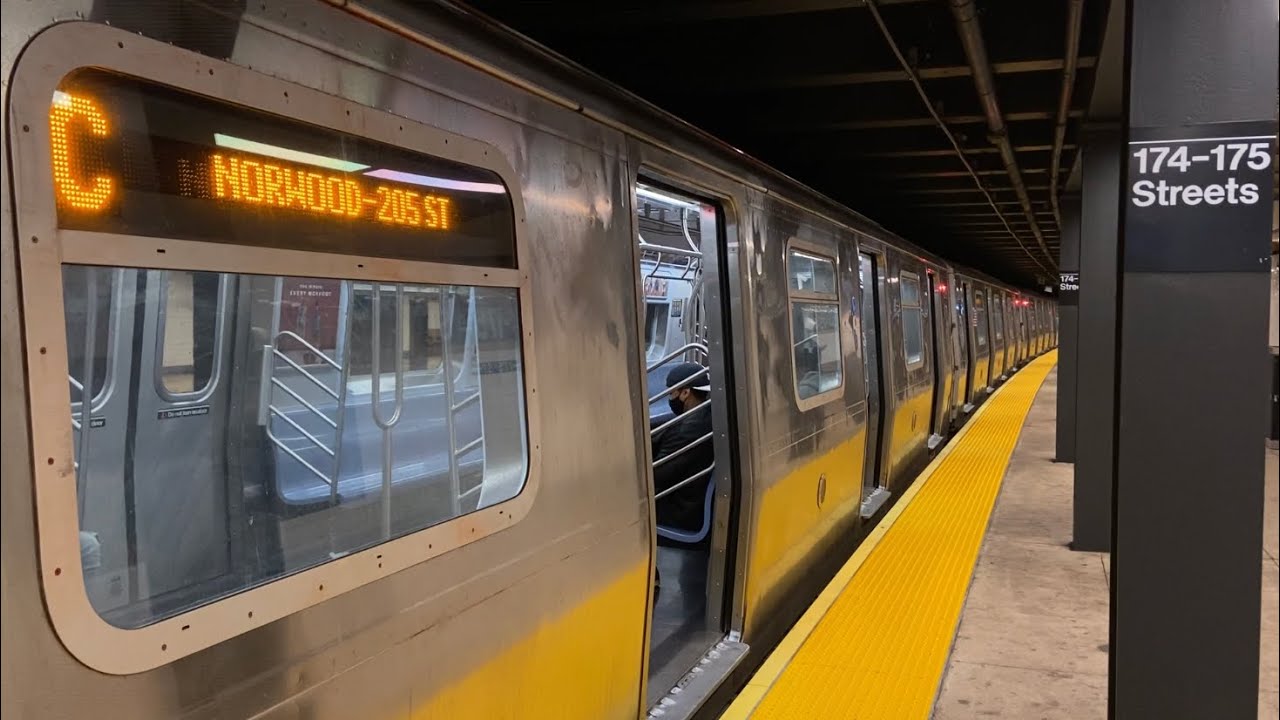 IND Concourse Line: Manhattan and Norwood bound (C) Trains @ 174th ...