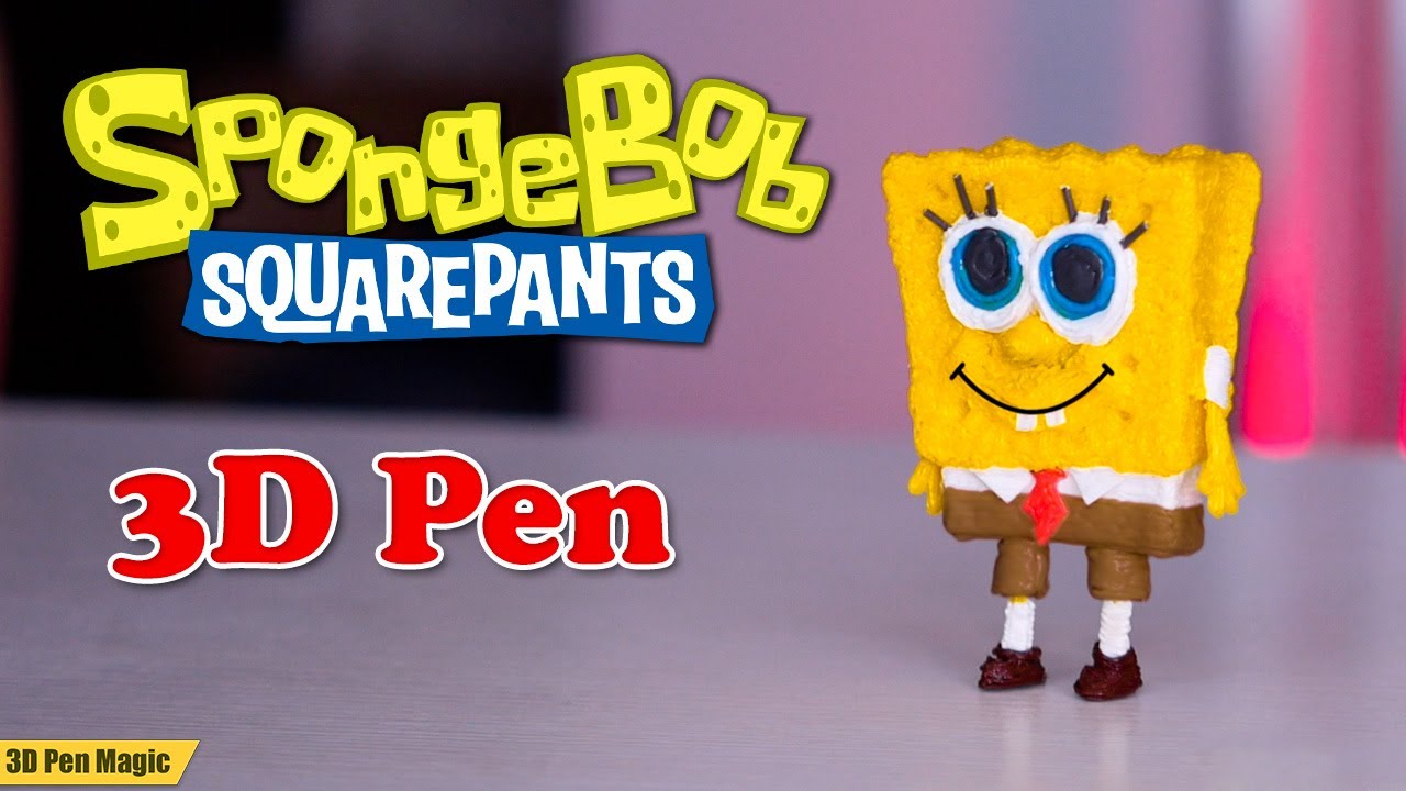 SpongeBob | 3D Pen - Simple tutorial - YouTube