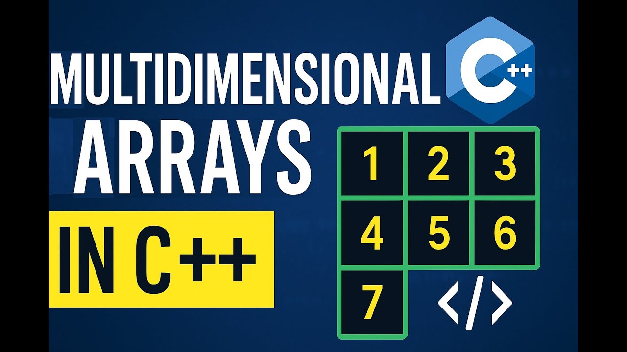 Multidimensional Arrays in C++ | 2D Arrays Explained Visually with Examples - YouTube