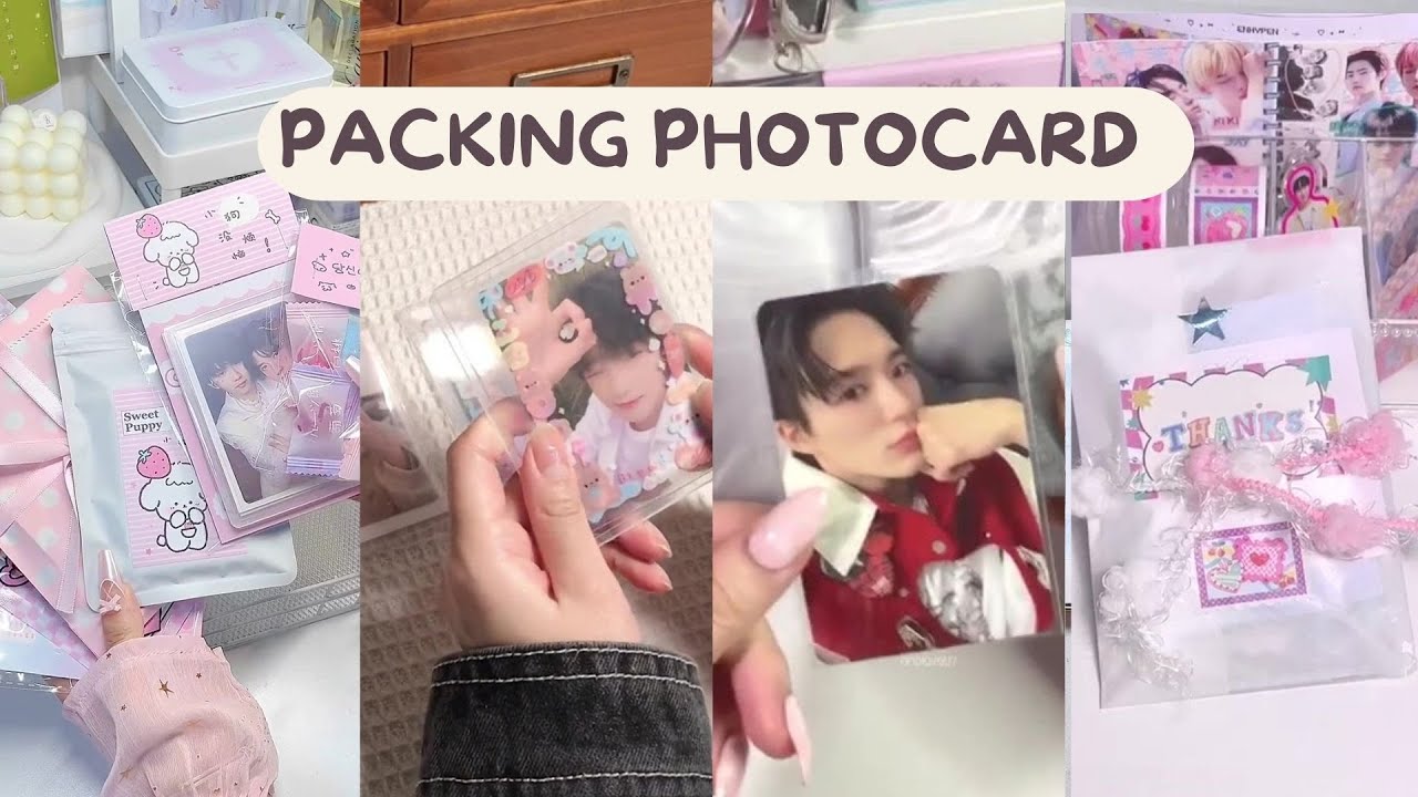 🧡🌸 Packing Kpop Photocards [ ASMR ] Ep.50 | Douyin compilation - YouTube