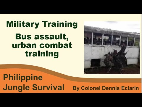 Bus assault, urban combat training (Philippine Military Training) - YouTube