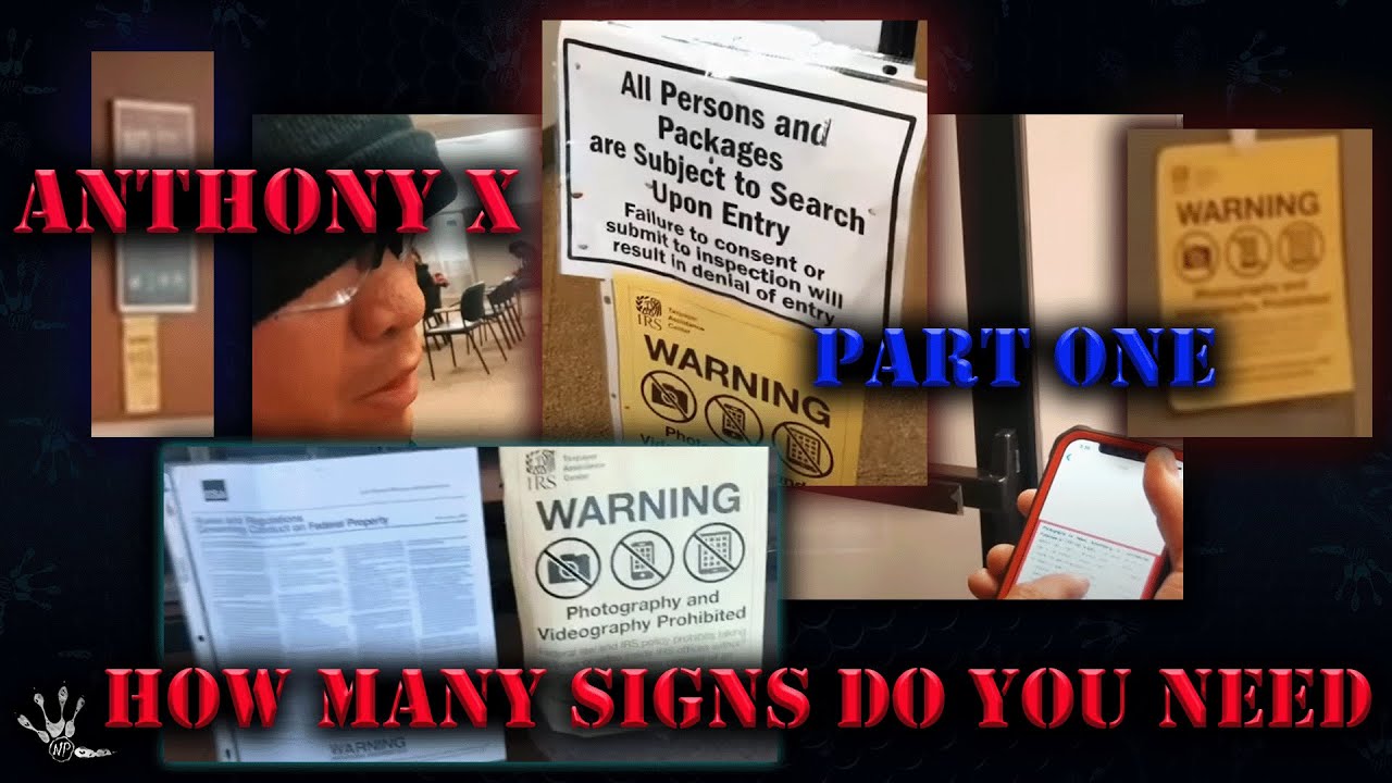 Anthony How Many Signs do you need - PART ONE - Frauditing the IRS good ...