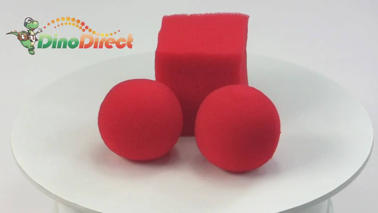 Magic Ball To Square Sponges Red from Dinodirect.com - YouTube