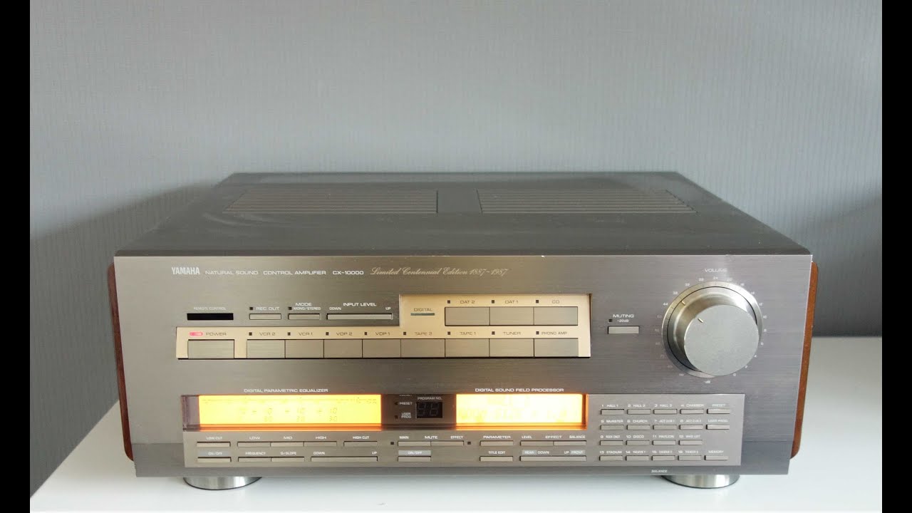 Yamaha CX 10000 preamplifier - YouTube