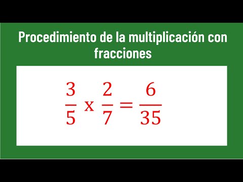 Procedimiento de las multiplicación con fracciones - YouTube