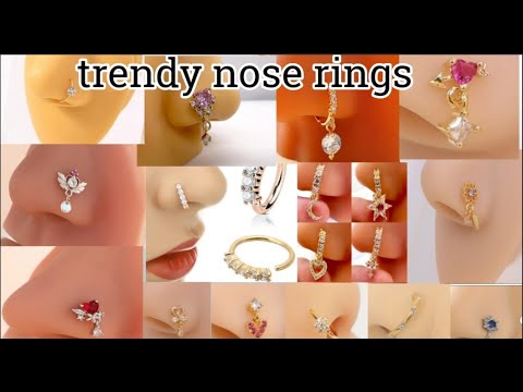 75diamond nose pin latest design|trendy gold nose rings in 2024 ...