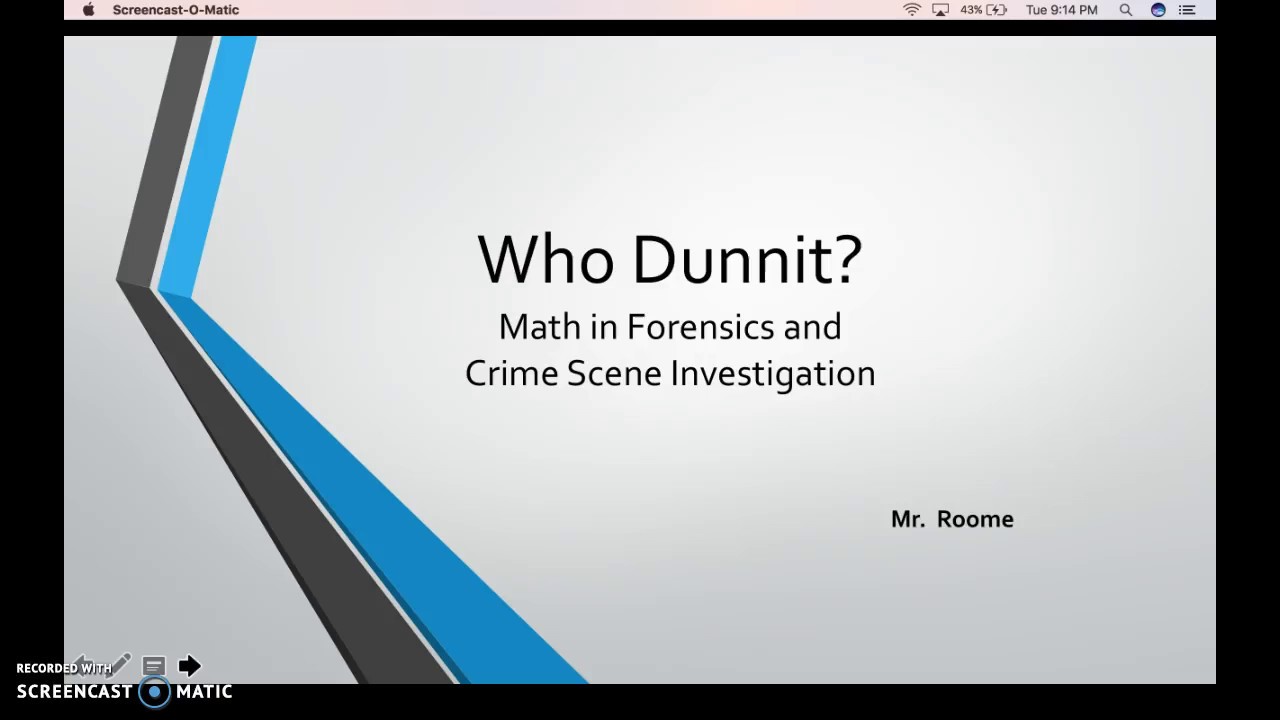 Who Dunnit Math In Forensics And Crime Scene Investigation YouTube who-dunnit-math-in-forensics-and-crime-scene-investigation-youtube