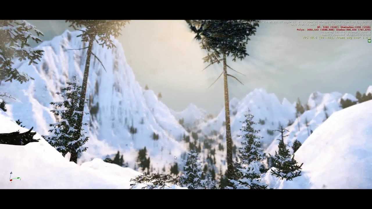 CryEngine 3 Photorealistic snow mountain map 1080p - YouTube